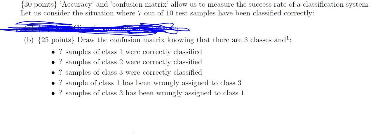 Solved Solve part B. You should make your own 3x3 confusion | Chegg.com
