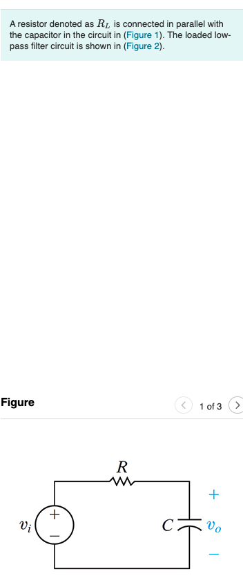 Solved A resistor denoted as RL is connected in parallel | Chegg.com