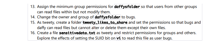 Solved PLEASE, SHARE THE SCREENSHOT OF THE WORK. USE LINUX | Chegg.com