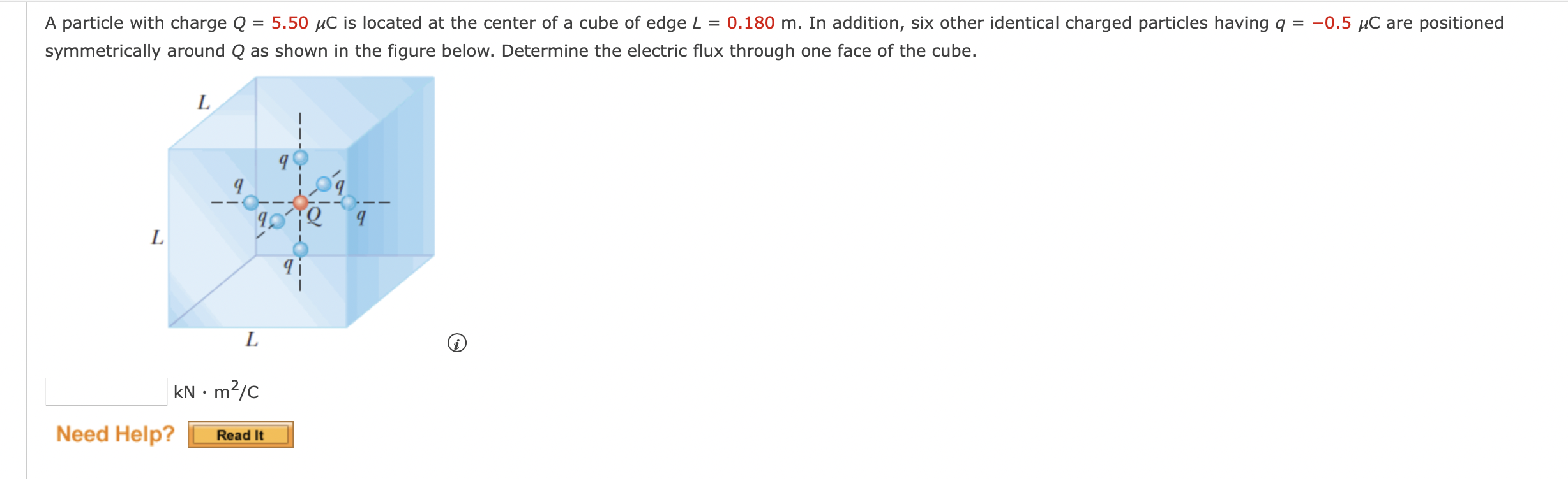 Solved A particle with charge Q=5.50μC is located at the | Chegg.com