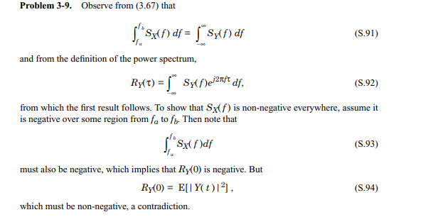 Solved Problem 3 9 Observe From 3 67 That S Sx41 Sx F Df