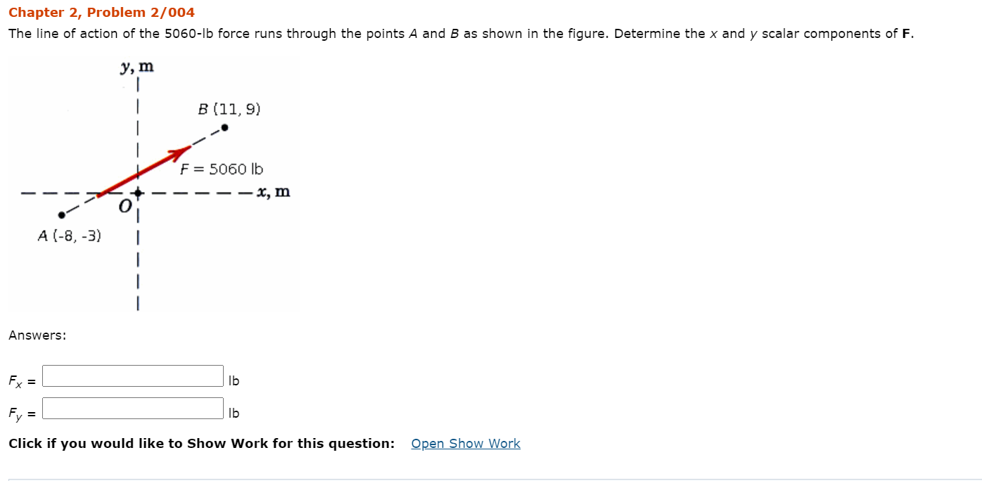 Solved Chapter 2, Problem 2/004 The line of action of the | Chegg.com