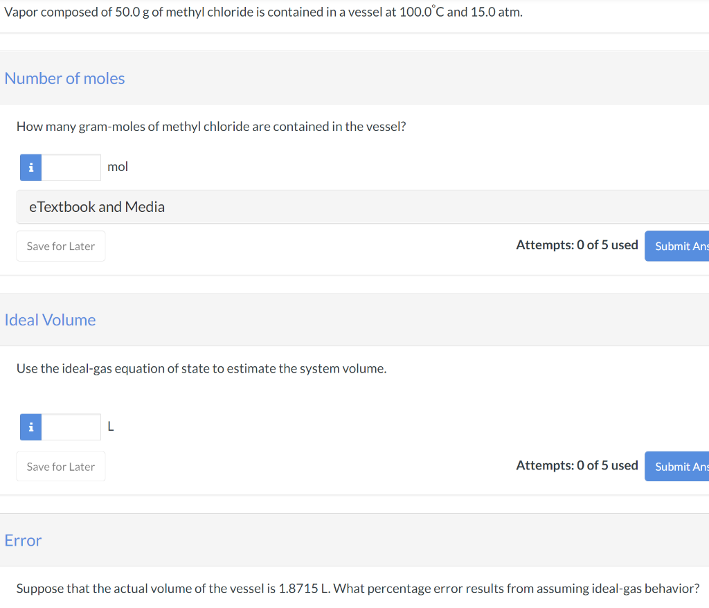 Solved Number of moles How many gram-moles of methyl | Chegg.com