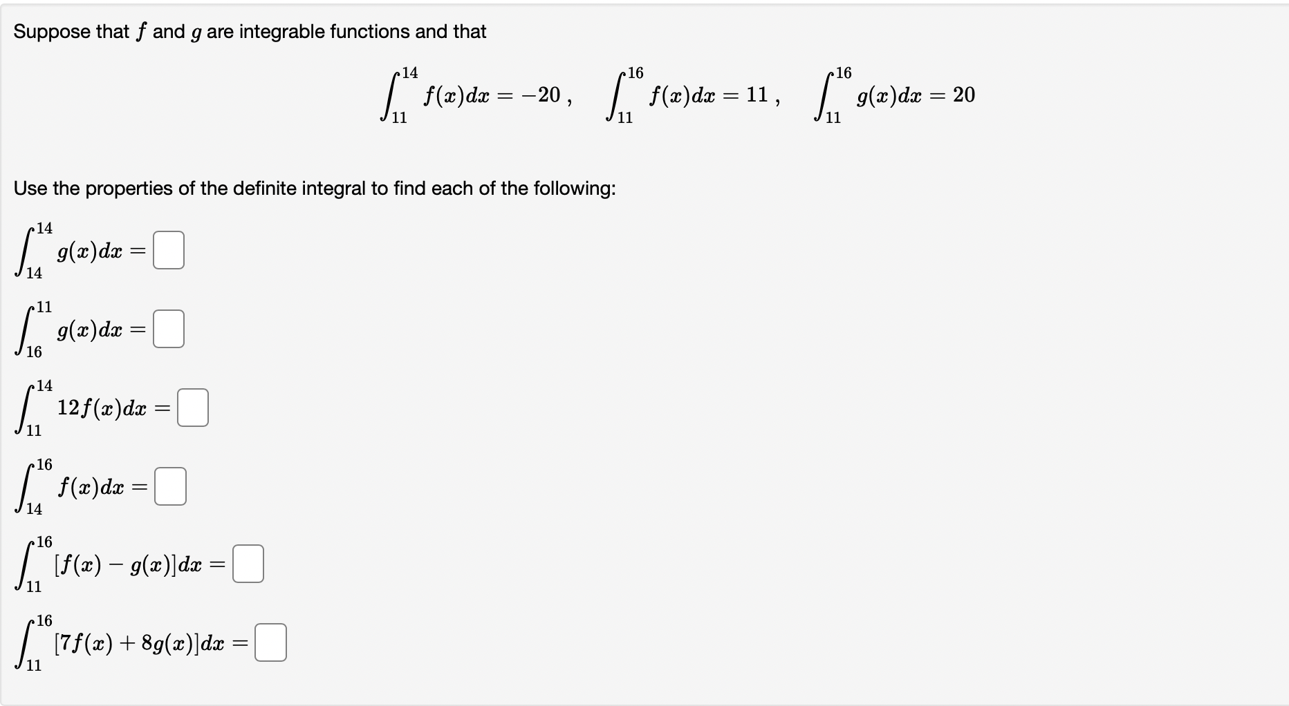 Solved Suppose that f and g are integrable functions and | Chegg.com