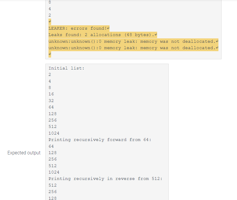 Solved I need help my code here. It has memory leaks and I | Chegg.com