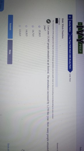 Solved ILVAY PREP Study Paths > Ivy Prop FOR Math 080 Study | Chegg.com