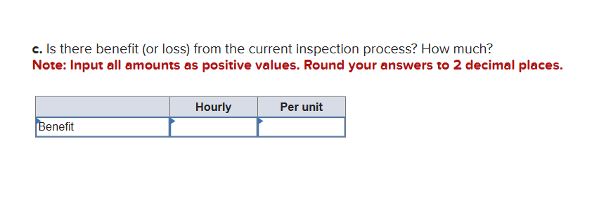 Solved A company currently using an inspection process in | Chegg.com