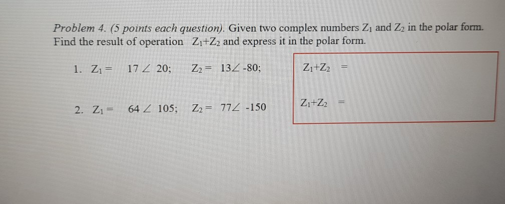 Solved Problem 4. (5 points each question). Given two | Chegg.com
