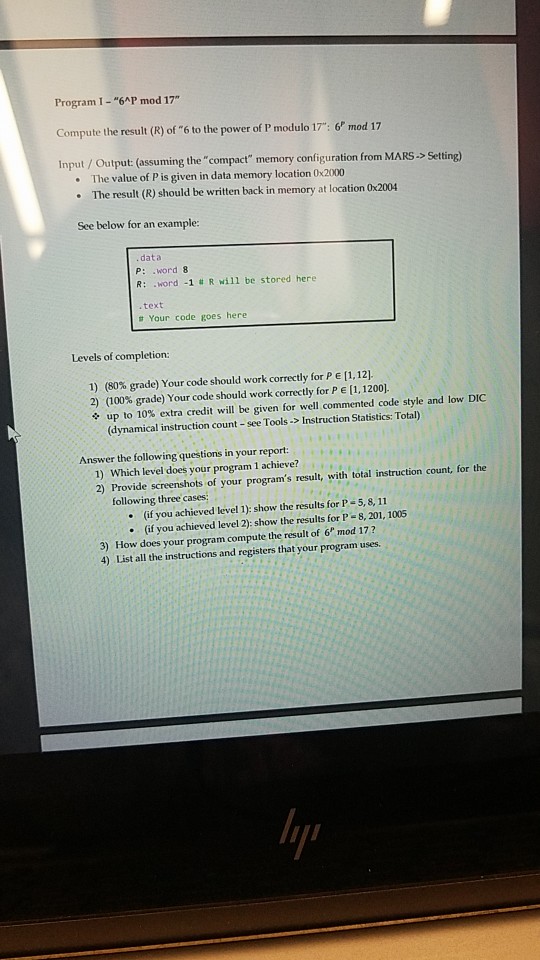 Solved UIC-ECE 366 Computer Organization- Fall 2018 Project | Chegg.com