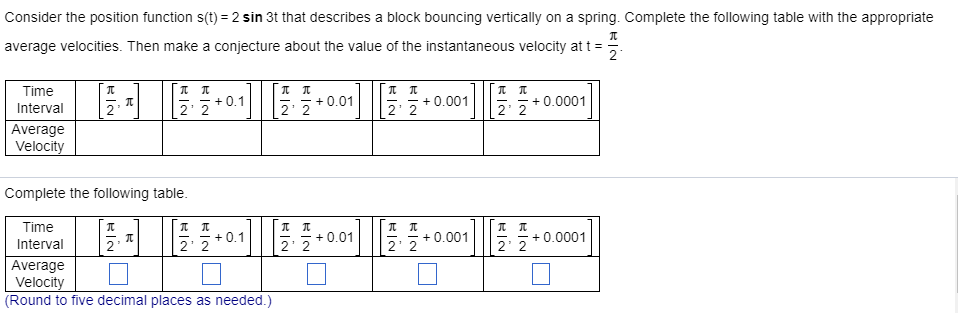 Solved Consider The Position Function S T 2 Sin 3t That