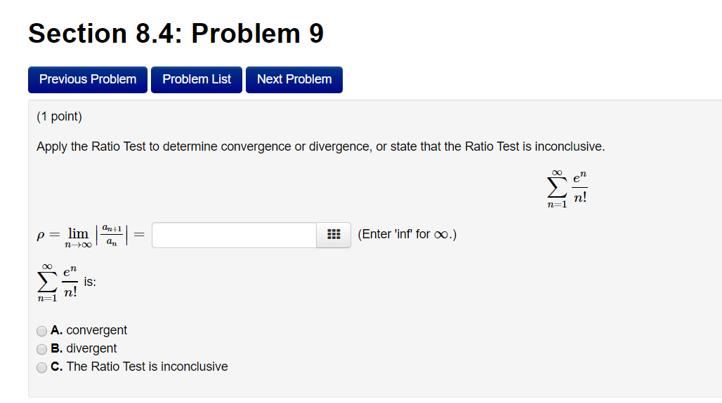 Solved Section 8.4: Problem 9 Previous Problem Problem List | Chegg.com