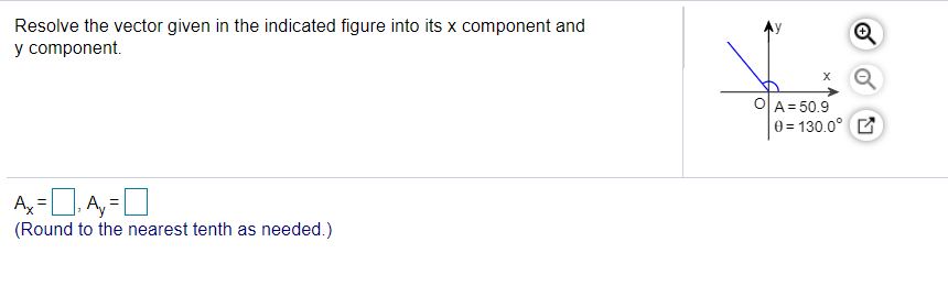 Solved Resolve the vector given in the indicated figure into | Chegg.com