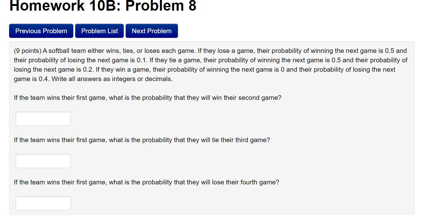 Solved Homework 10b Problem 8 Previous Problem Problem List 3311