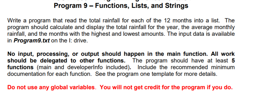 Solved The program must be written in python.I'm struggling | Chegg.com