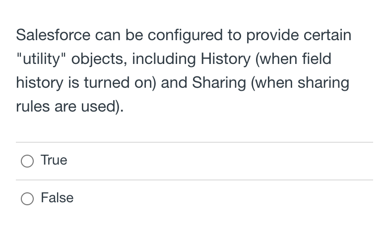 Solved Salesforce can be configured to provide certain | Chegg.com