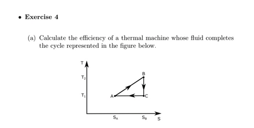 Solved (a) Calculate the efficiency of a thermal machine | Chegg.com