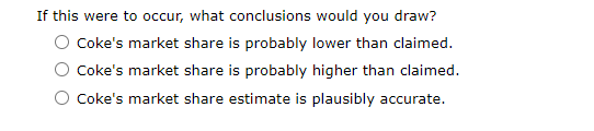Solved Two of the biggest soft drink rivals, Pepsi and Coke, | Chegg.com