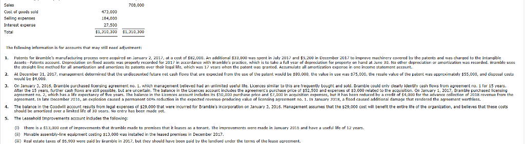Problem 12-3 (Part Level Submission) Bramble | Chegg.com