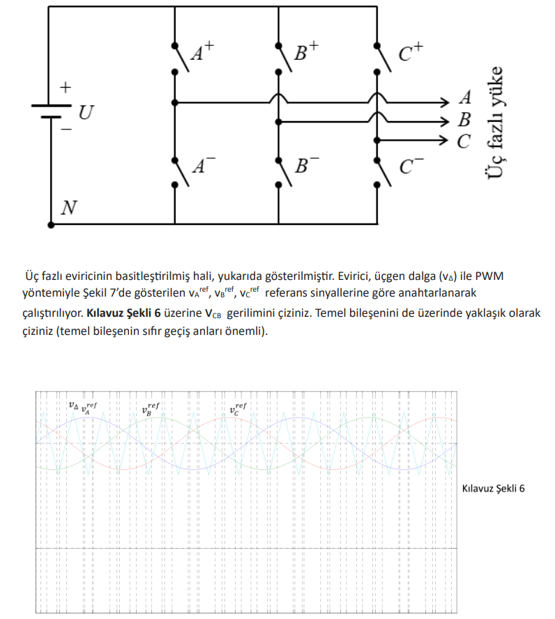 The simplified version of the three-phase inverter is | Chegg.com