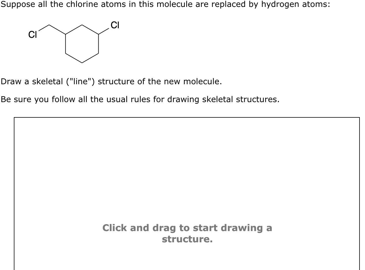 Solved Draw a skeletal ("line") structure of the new | Chegg.com