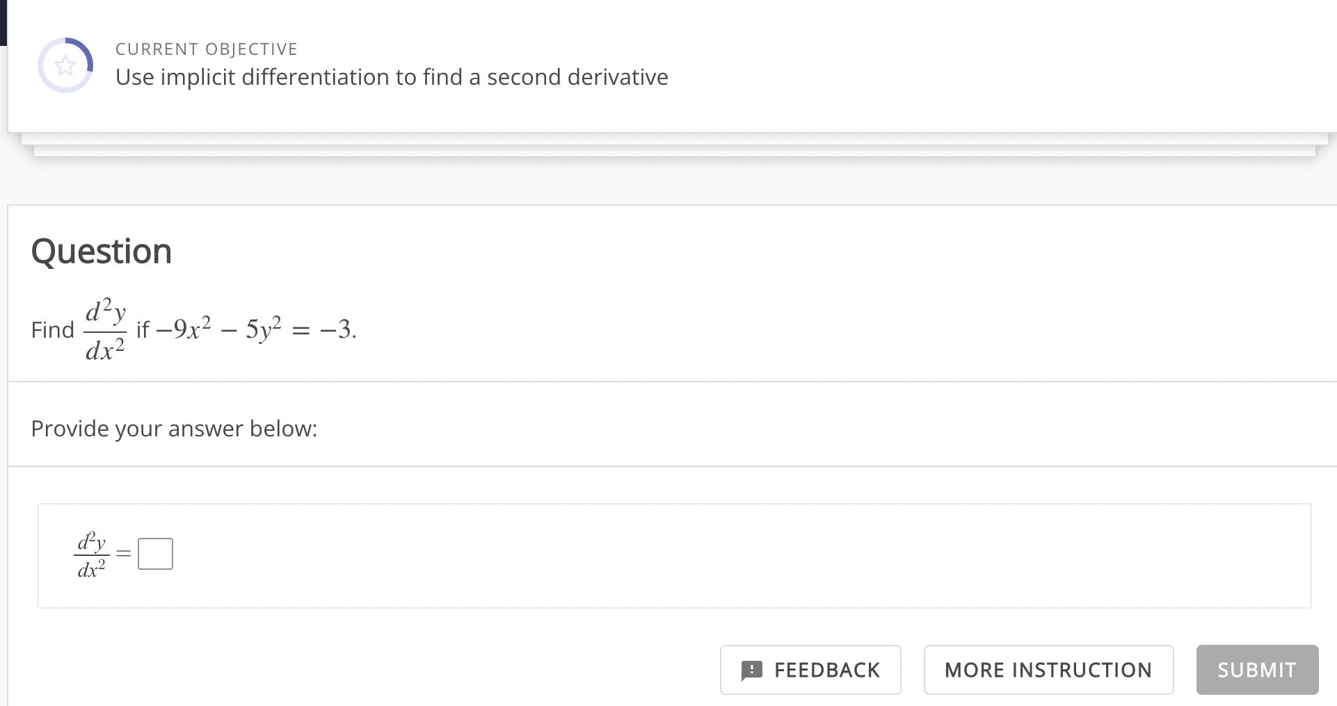 Solved CURRENT OBJECTIVE Use implicit differentiation to | Chegg.com