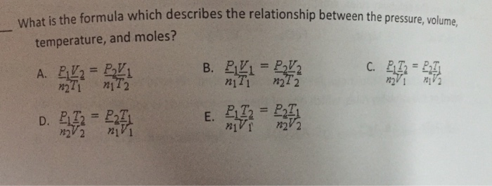 Solved is the formula which describes the relationship | Chegg.com