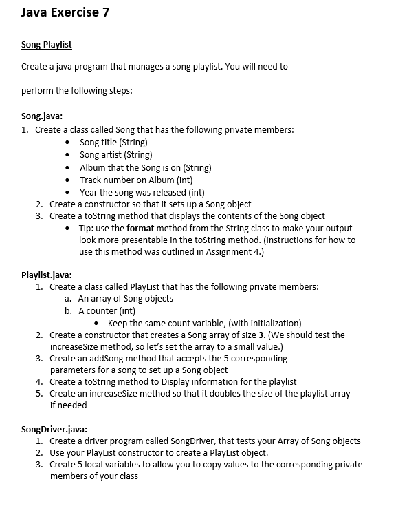 Solved 4. Prompt the user for the number of songs they'd | Chegg.com