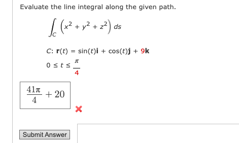 Solved Evaluate the line integral along the given path. (x2 | Chegg.com