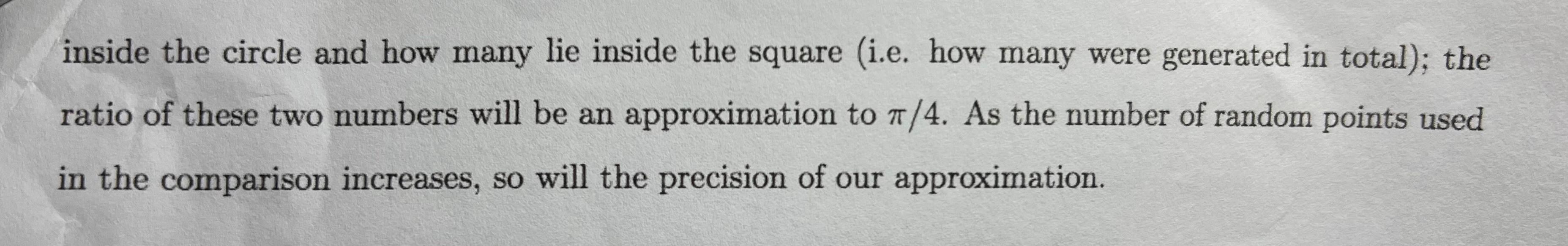 Solved The Value Of π Can Be Determined Using A Monte Carlo