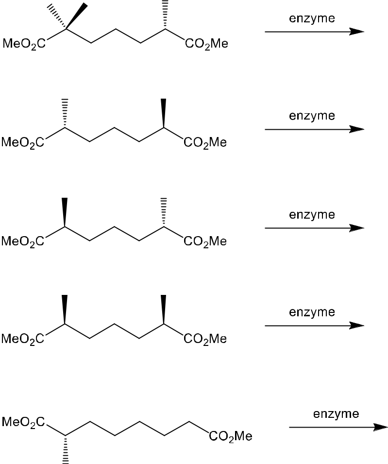 Solved A new esterase enzyme that exhibits the following | Chegg.com
