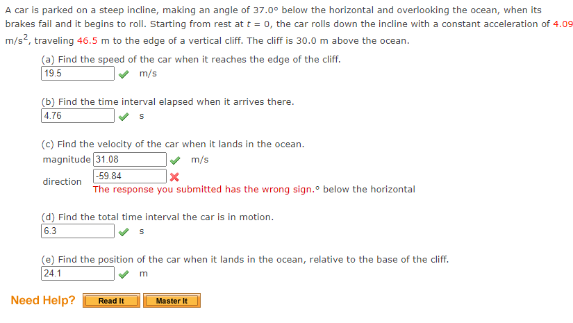 Solved car is parked on a steep incline, making an angle of | Chegg.com