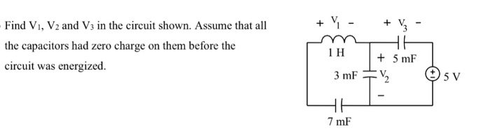 Solved Find Vi, V2 and V3 in the circuit shown. Assume that | Chegg.com