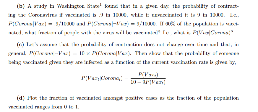 Solved 3. Bayes Rule and Covid-19. In this problem we can | Chegg.com