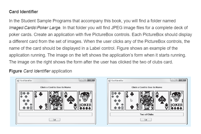 Solved Card Identifier In the Student Sample Programs that | Chegg.com