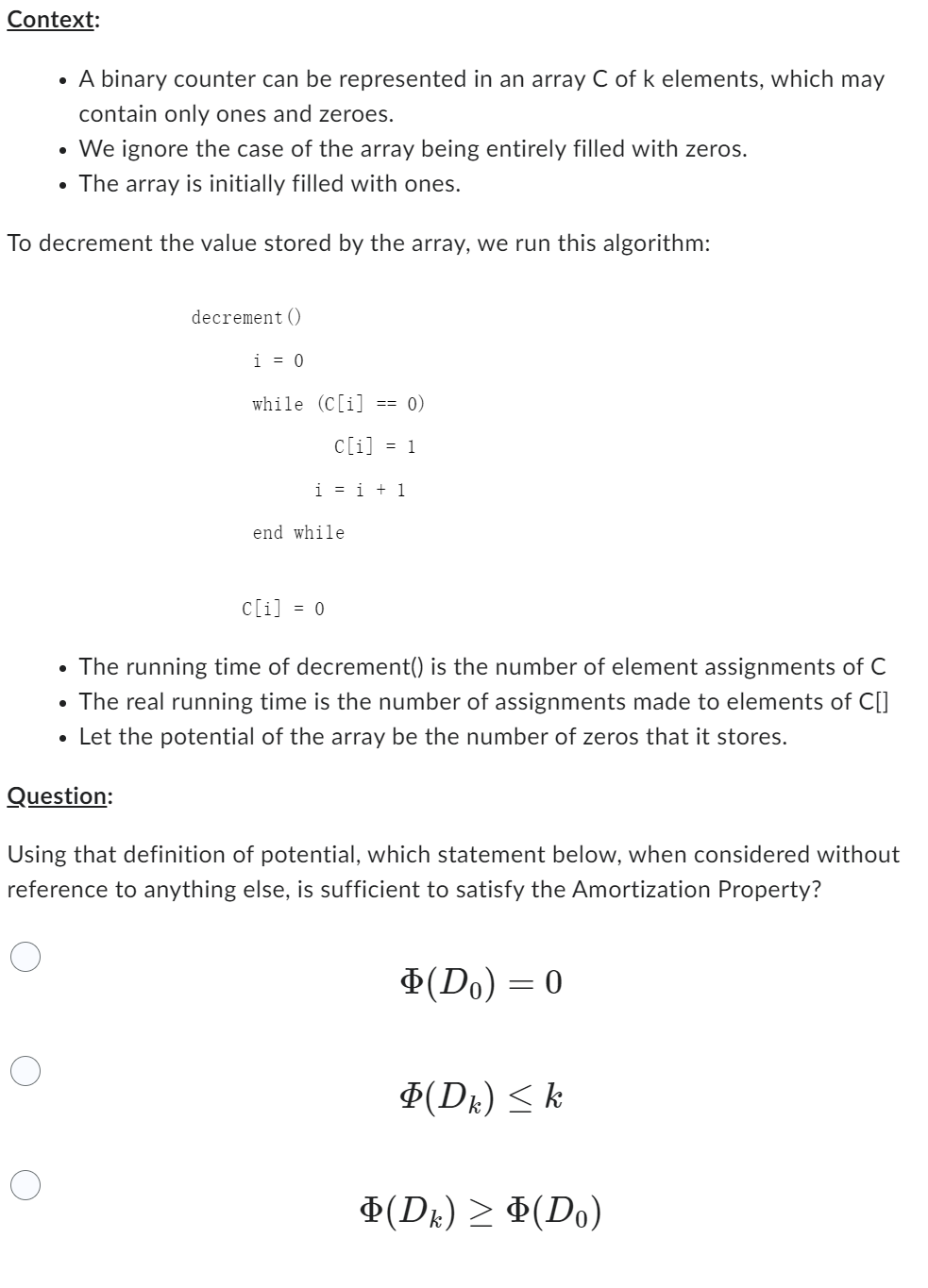 Solved Context: - A binary counter can be represented in an | Chegg.com