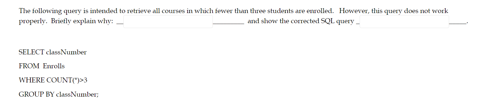 Solved Let us consider the following relational database. - | Chegg.com
