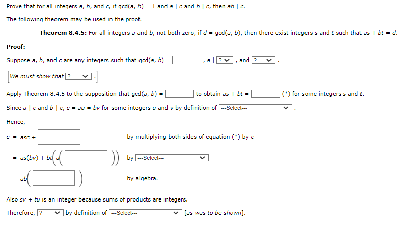 Solved Prove that for all integers a,b, and cr if gcd(a,b)=1 | Chegg.com