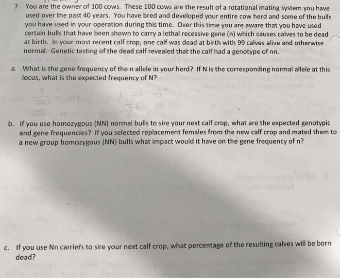 Solved You are the owner of 100 cows. These 100 cows are the | Chegg.com
