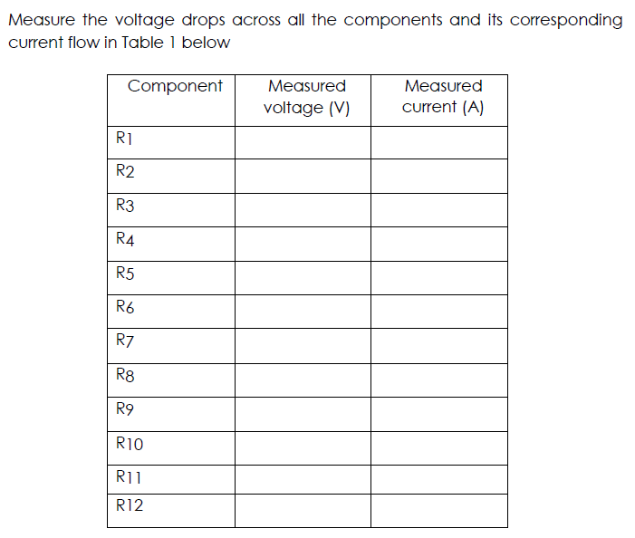 Solved R4 1k R1 R5 4.7k 1k R3 R7 1k tk w R2 1k RE R12 1k 10k | Chegg.com