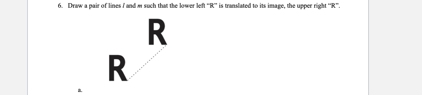 Solved 6. Draw a pair of lines l and m such that the lower | Chegg.com
