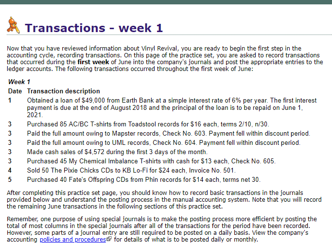 Solved Transactions week 1 Now that you have reviewed | Chegg.com