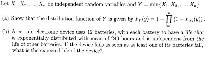 Solved Let X1,X2,…,Xn be independent random variables and | Chegg.com