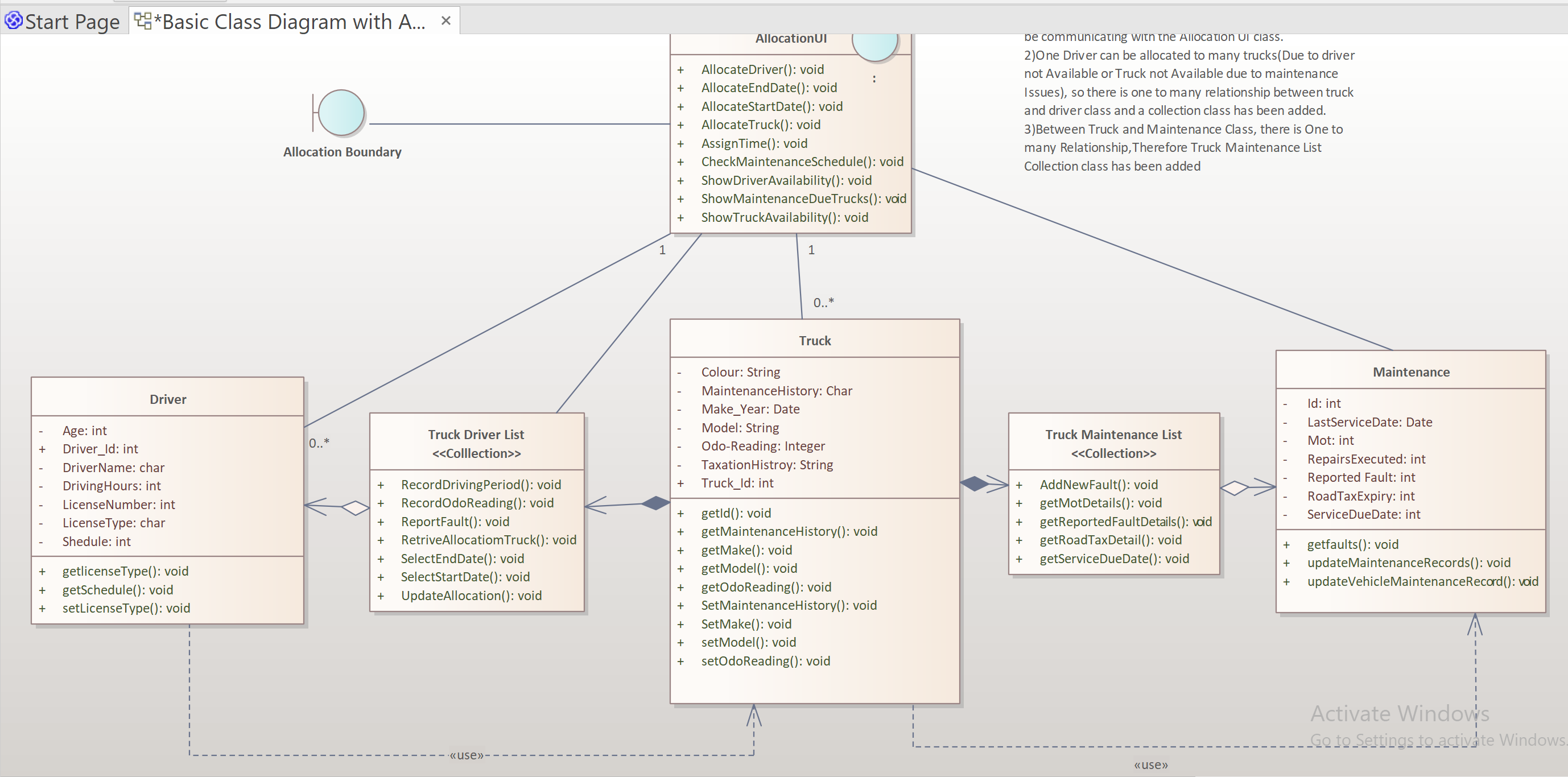 Solved have a look at my class diagram. TruckDriverlist & | Chegg.com