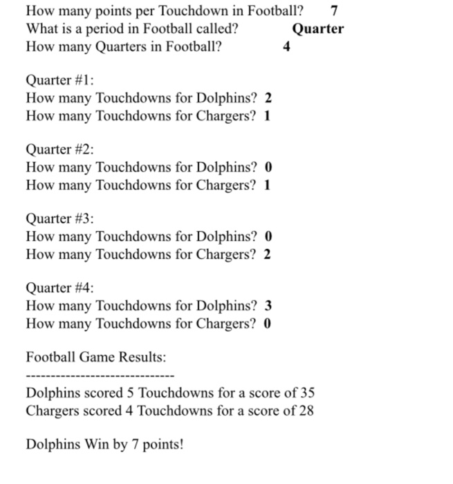 Solved CPS 180 Lab Assignment #6: Team Game Scoring | Chegg.com Solved CPS 180 Lab Assignment #6: Team Game Scoring | Chegg.com
