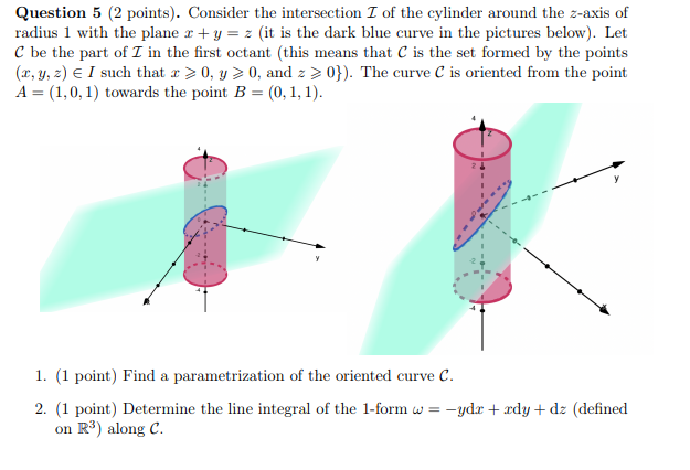 Solved Question 5 (2 points). Consider the intersection I of | Chegg.com