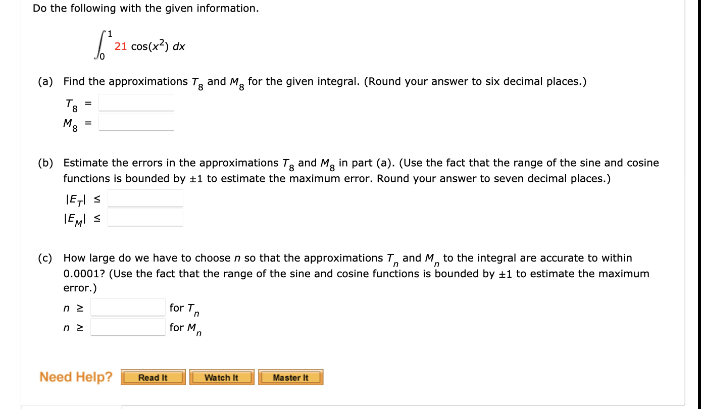 Solved Do the following with the given information. | Chegg.com