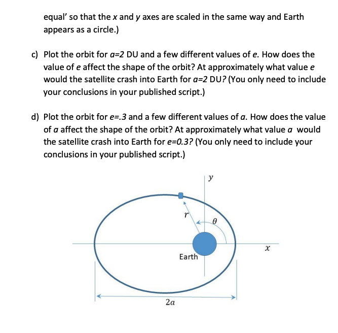 Solved 4. Earth satellites move in elliptical orbits that | Chegg.com
