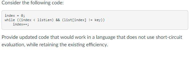 Solved Provide updated code that would work in a language | Chegg.com