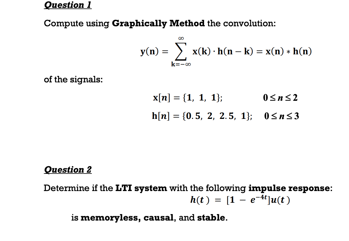 Solved Question 1 Compute using Graphically Method the | Chegg.com