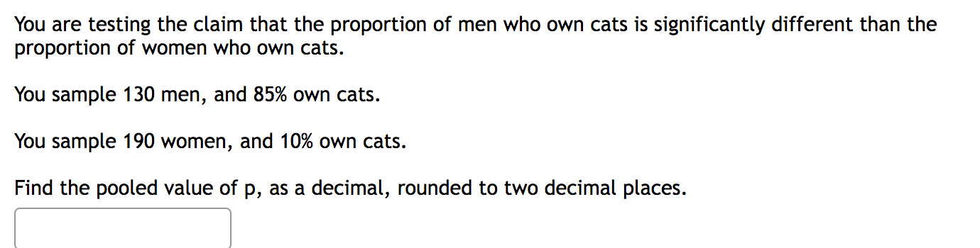 Solved You are testing the claim that the proportion of men | Chegg.com